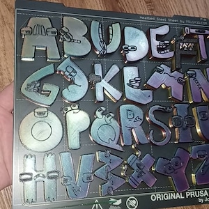 Alphabet Set Thin Set .15" Thick Full Set Inspired by Abc A-z / Party ...