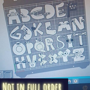 Alphabet Letter Characters for Learning/pretend Play/ Spelling/ Cake ...