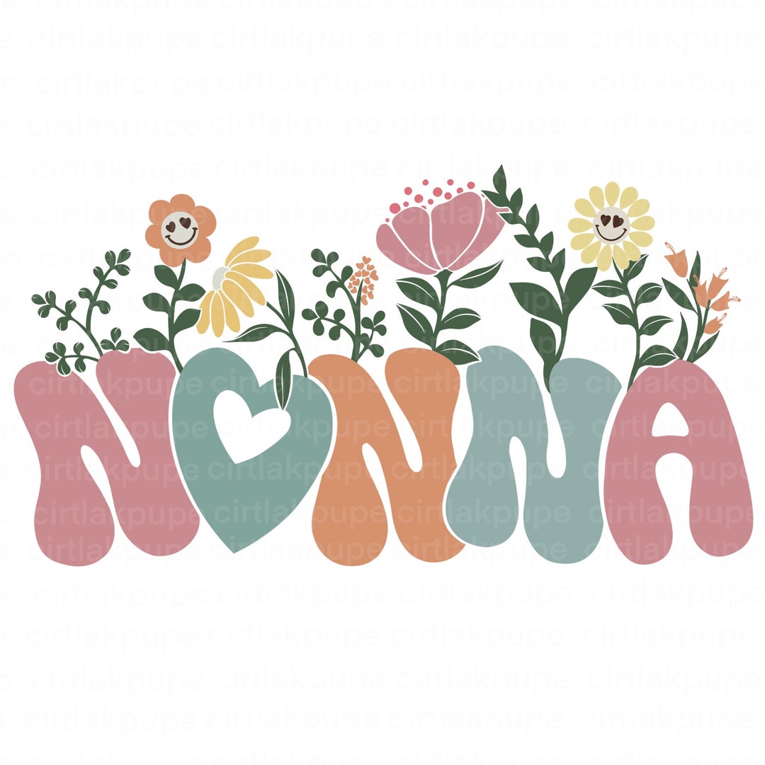 Nonna Png, Mama Flower Popular Png File Trendy Sublimation Shirt No Svg ...