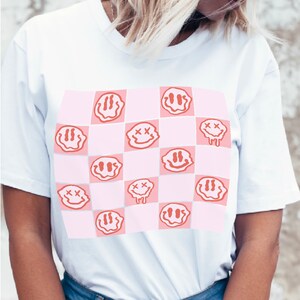 Groovy Smiley Checkerboard Png File Sublimation Shirt Design No Svg ...