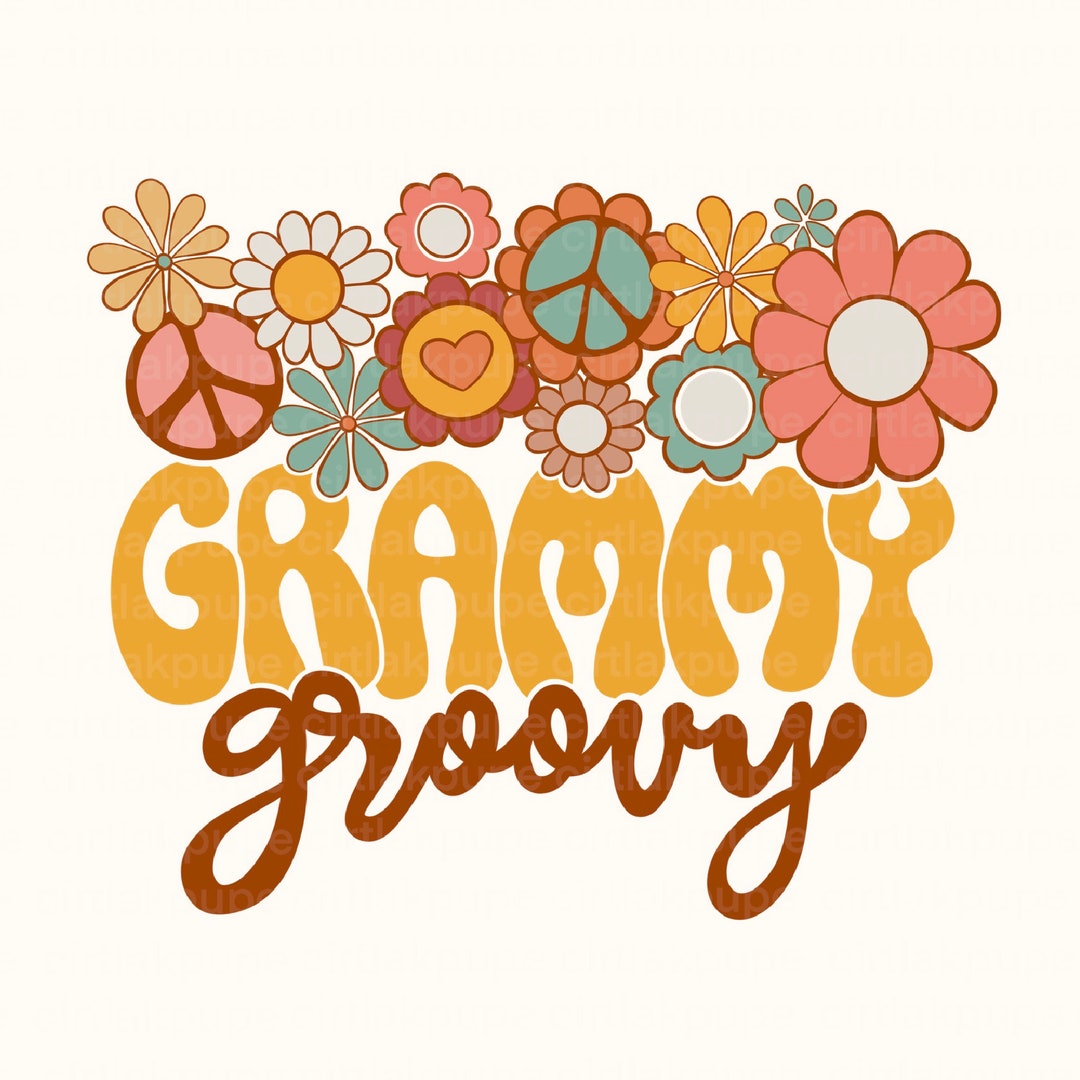 Groovy Grammy Shirt PNG, Retro Grandma Shirt PNG Trendy Sublimation ...