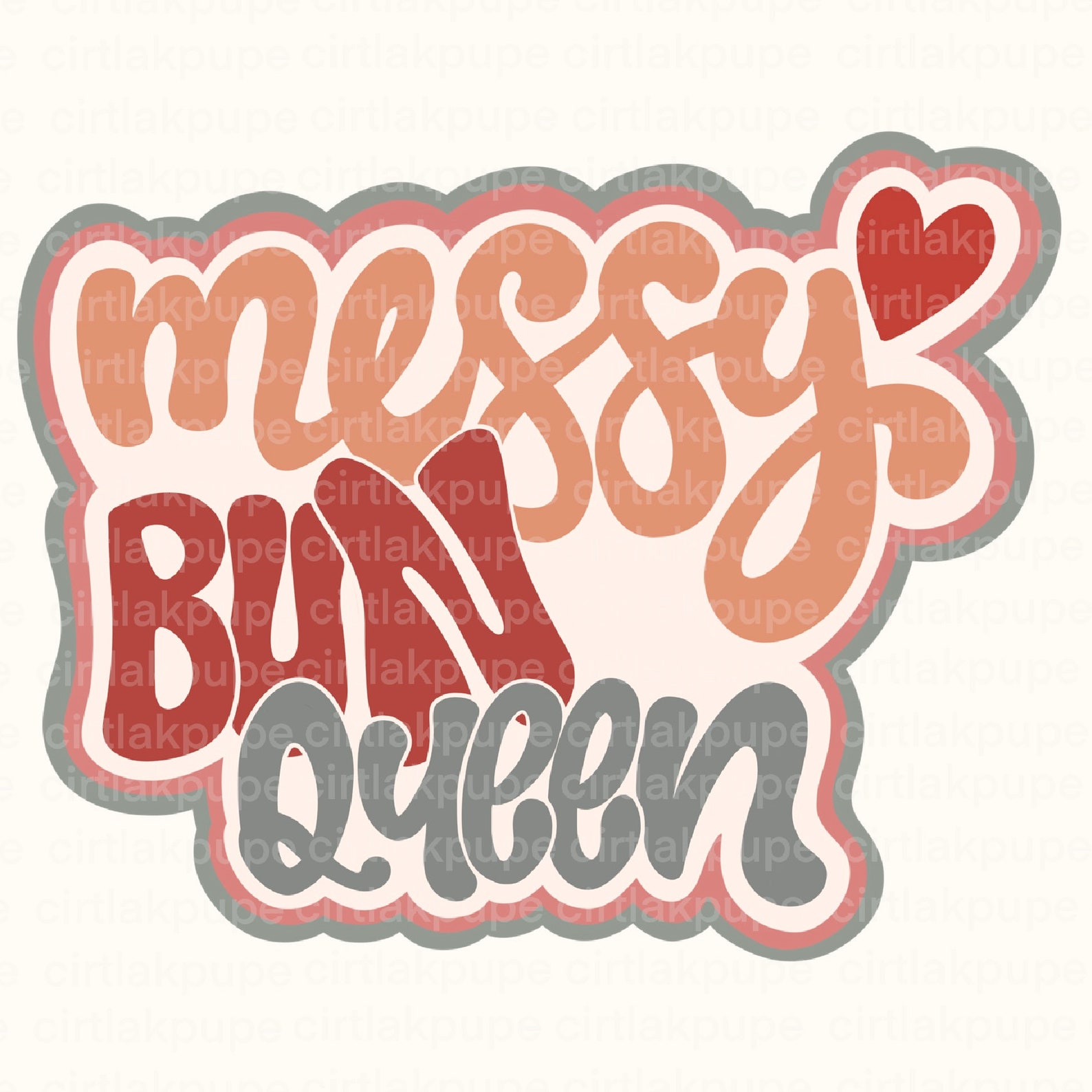 Messy Bun Queen Png File Sublimation Hoodies No SVG File - Etsy