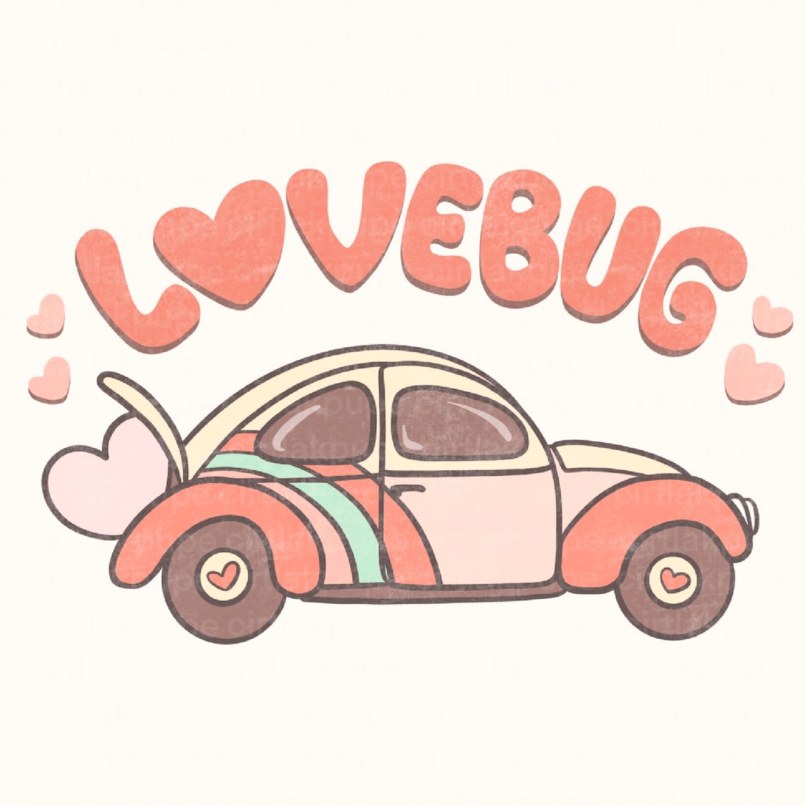 Retro Valentines Png Lovebug Png Hippie Bug Valentine Png - Etsy