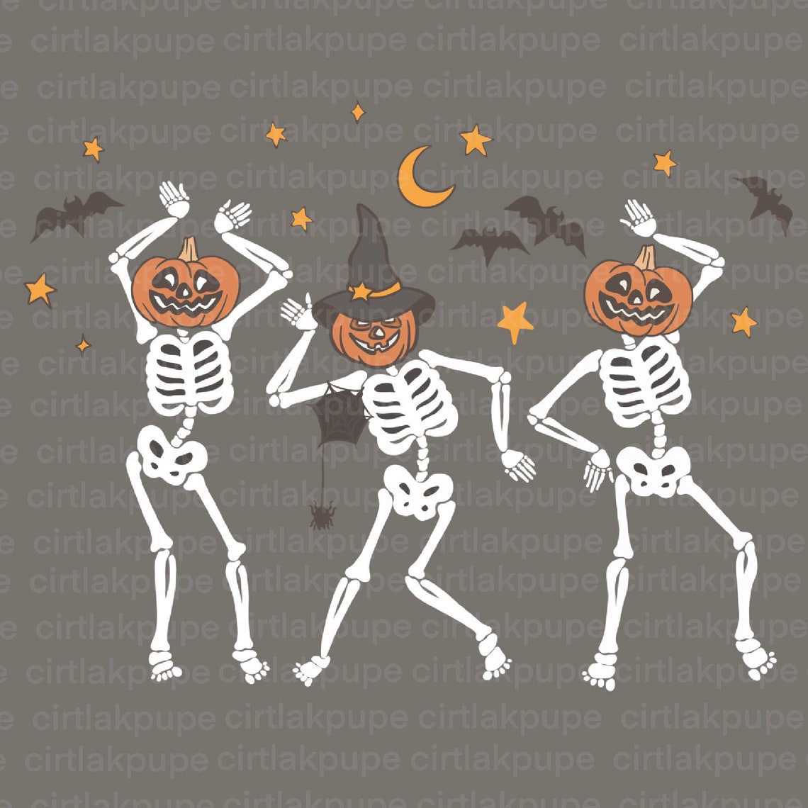 Dancing Skeletons Digital Design PNG Happy Skeleton PNG - Etsy