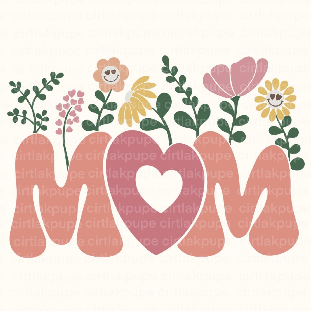 Floral Mom Png, Retro Mama Shirt Png, Mothers Day Png, Mom Mode Shirt ...