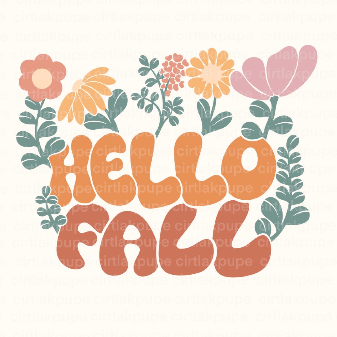 Hello Fall PNG Svg, Pumpkin Season Png Svg, Sublimation Design ...