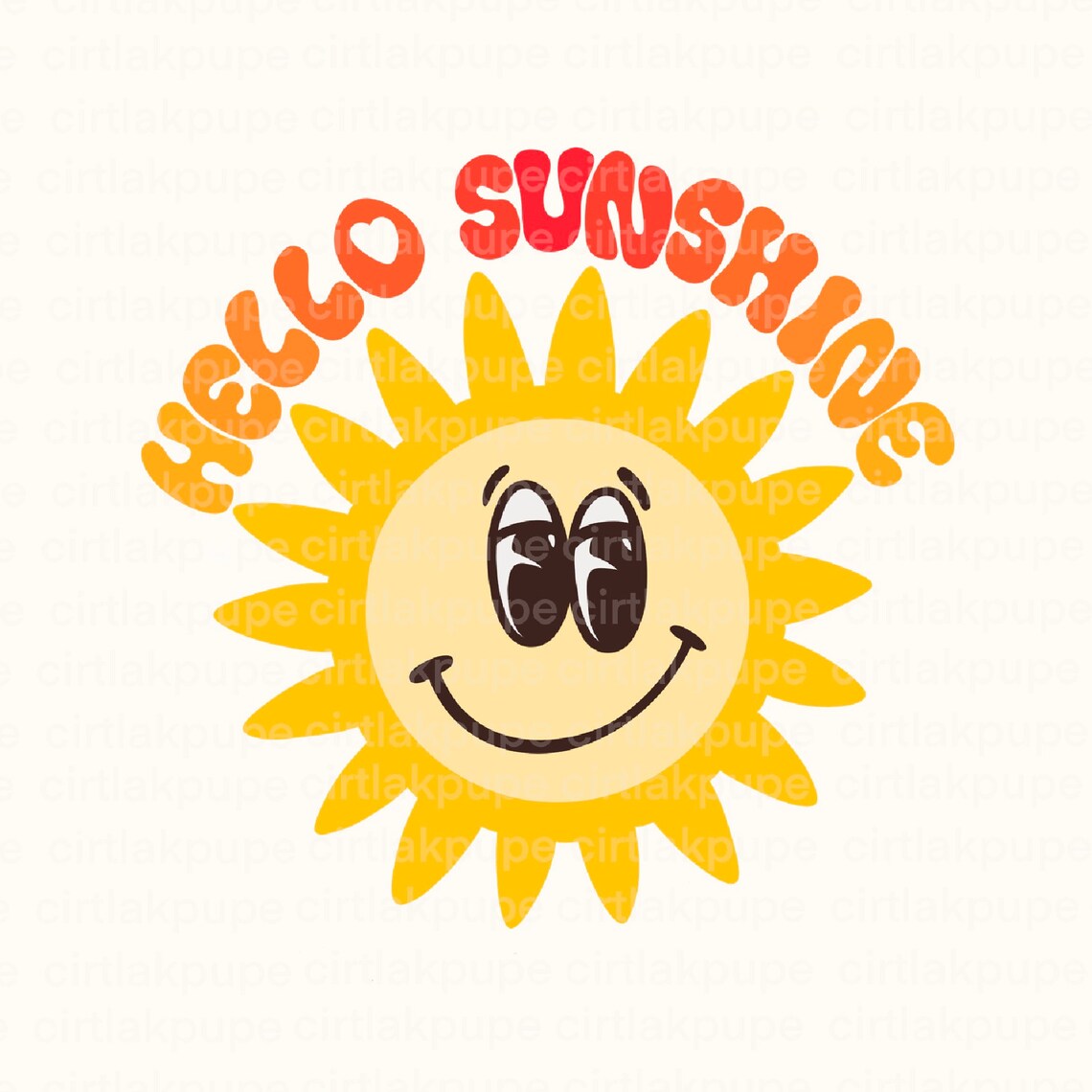 Hello Sunshine Png File Trendy Sublimation Shirt No Svg - Etsy
