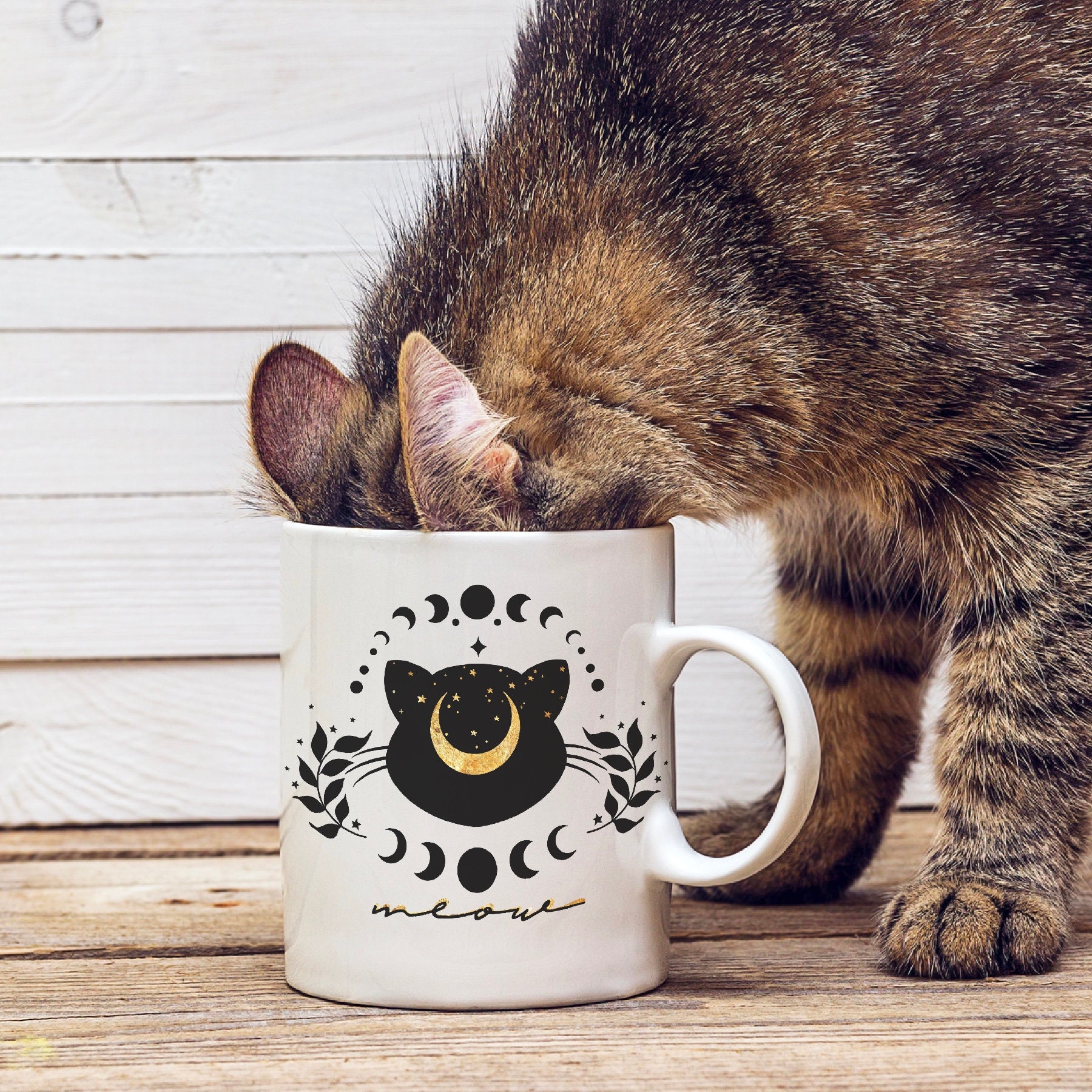 Celestial Black Cat Mom Shirt Png Sublimation No Svg Meow | Etsy