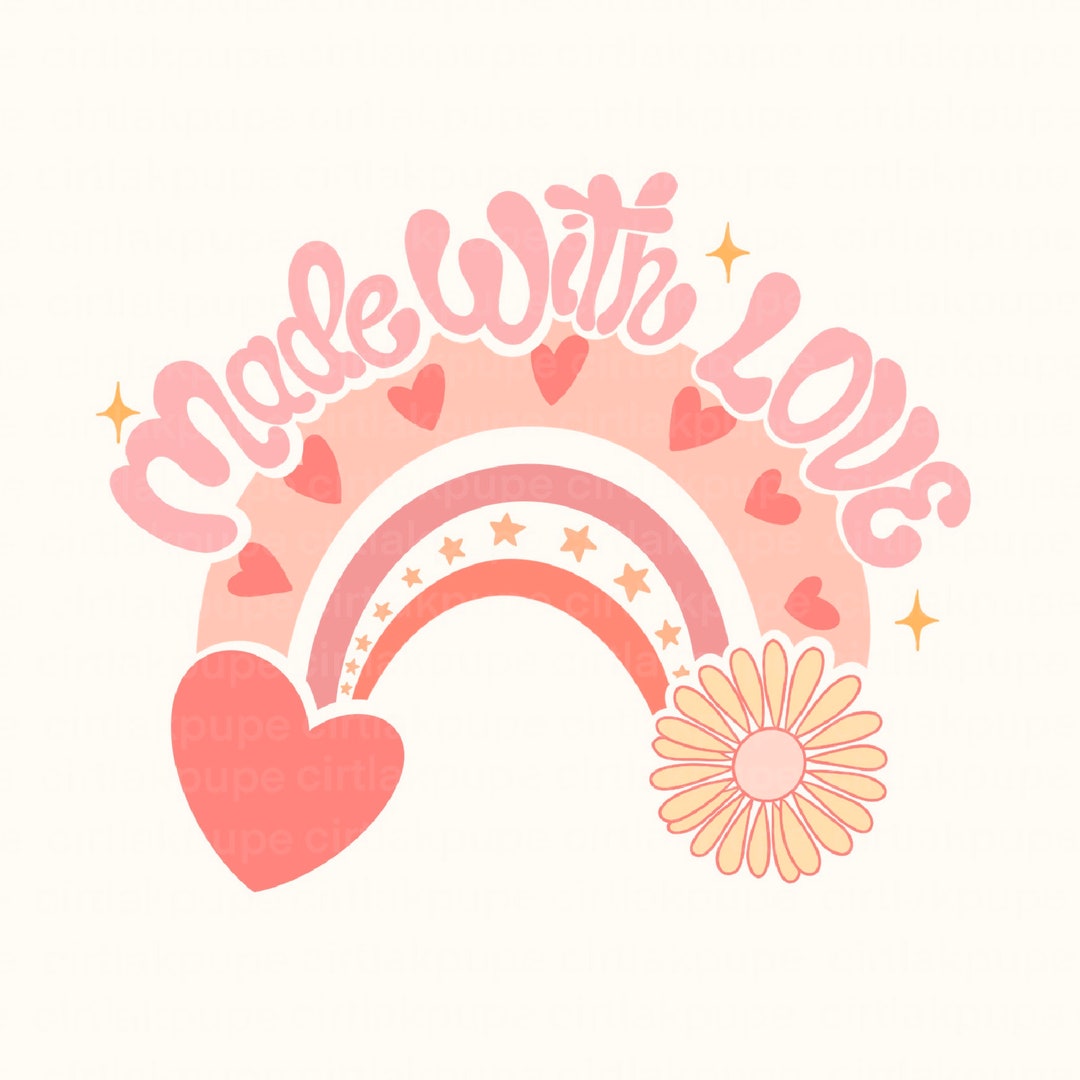 Made With Love Png, Self Love Png, Handmade With Love Png, Homemade Png ...