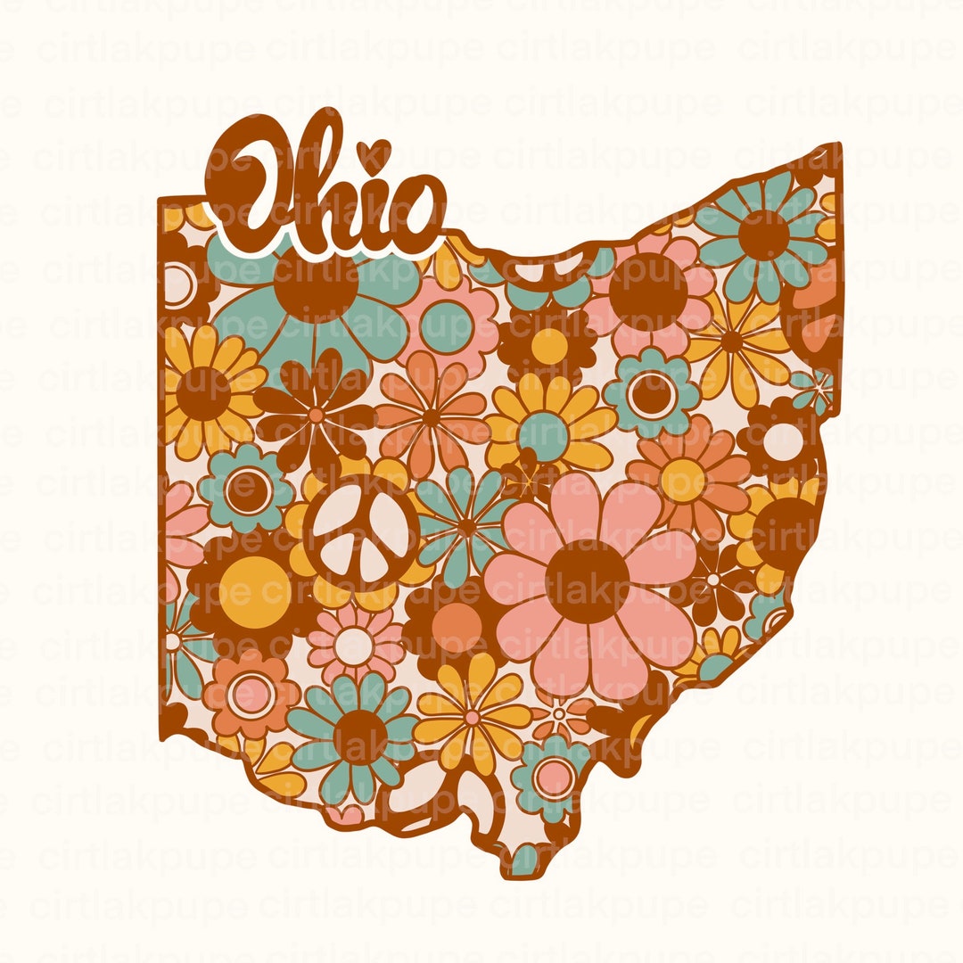 Ohio State Map Popular Png Digital Download Design, United States of ...
