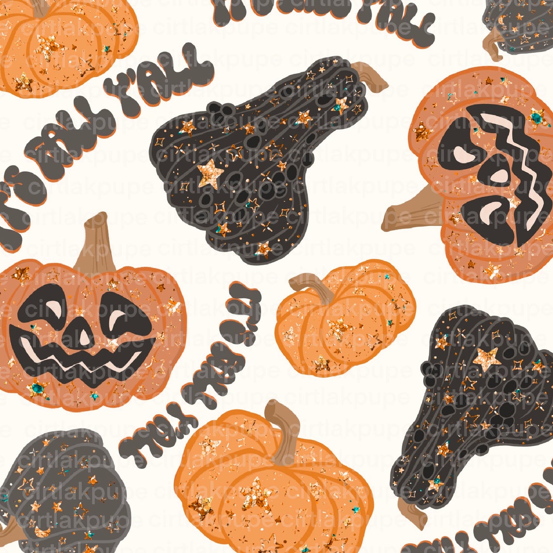 Digital Paper HALLOWEEN Doodle Jpeg and Transparent Png File - Etsy
