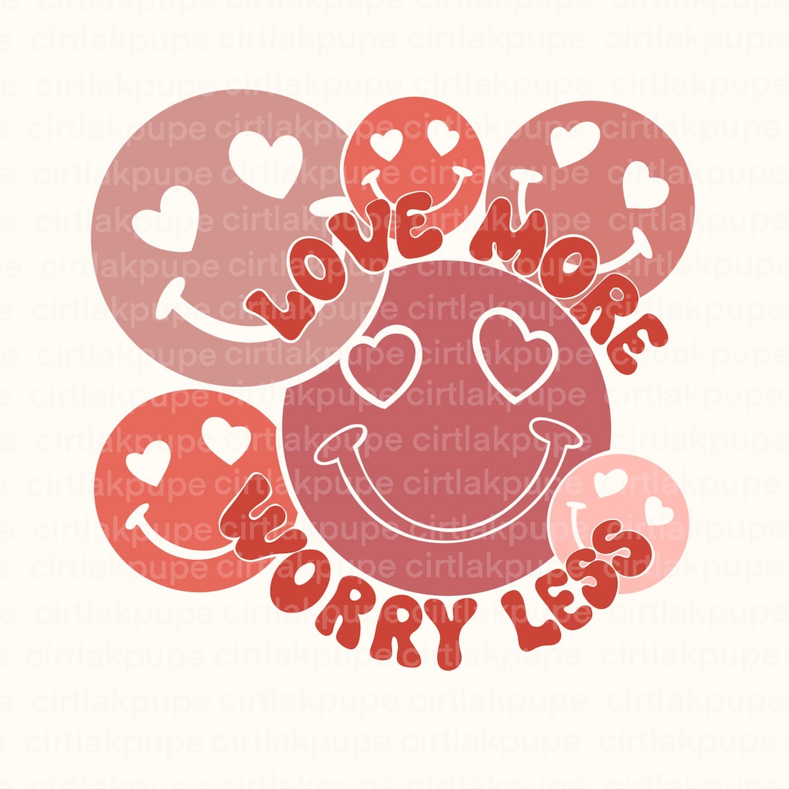 Retro Valentines Day Png Pink Glam Emoji Groovy Valentines - Etsy