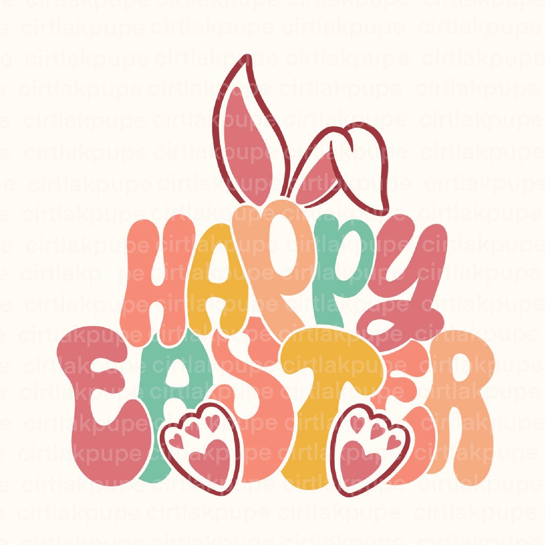 Retro Easter Png, Happy Easter Preppy Sublimation, Retro Kids Shirt Png ...