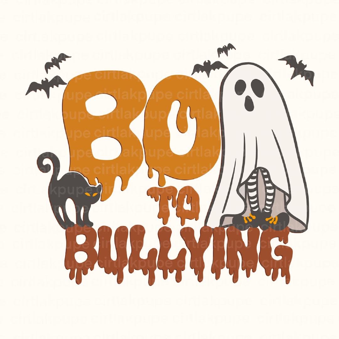 Boo to Bullying Png, Bullying Halloween Png, Ghost Halloween Png ...