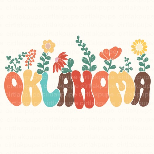 Retro Oklahoma Png Oklahoma State OK Clipart Sublimation - Etsy