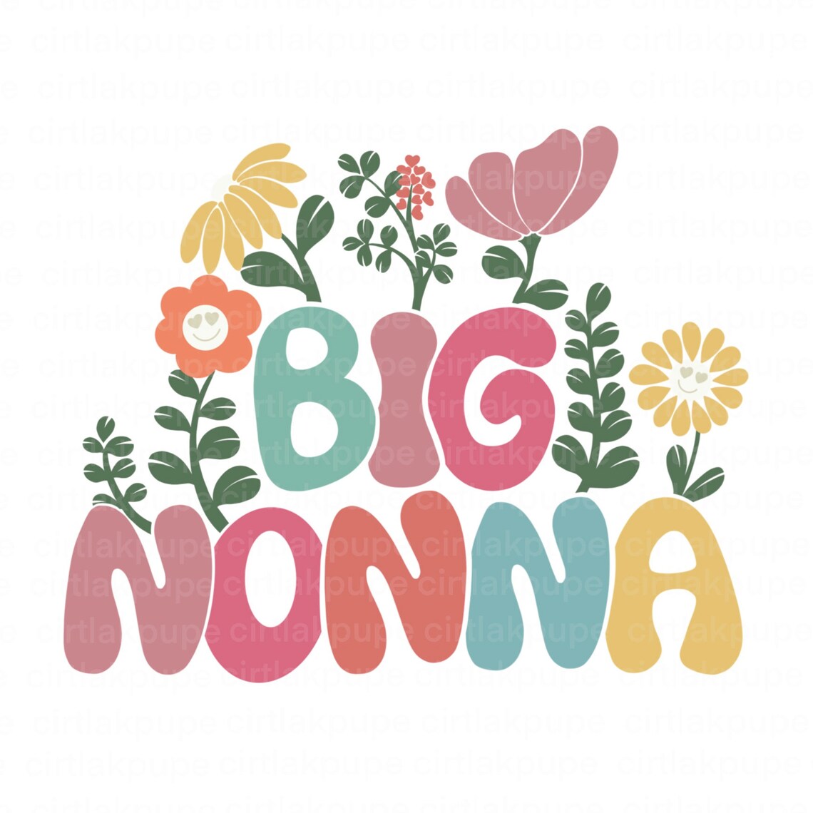 Retro Groovy Nonna Png Nonna Png Floral Shirt Png Nonna - Etsy