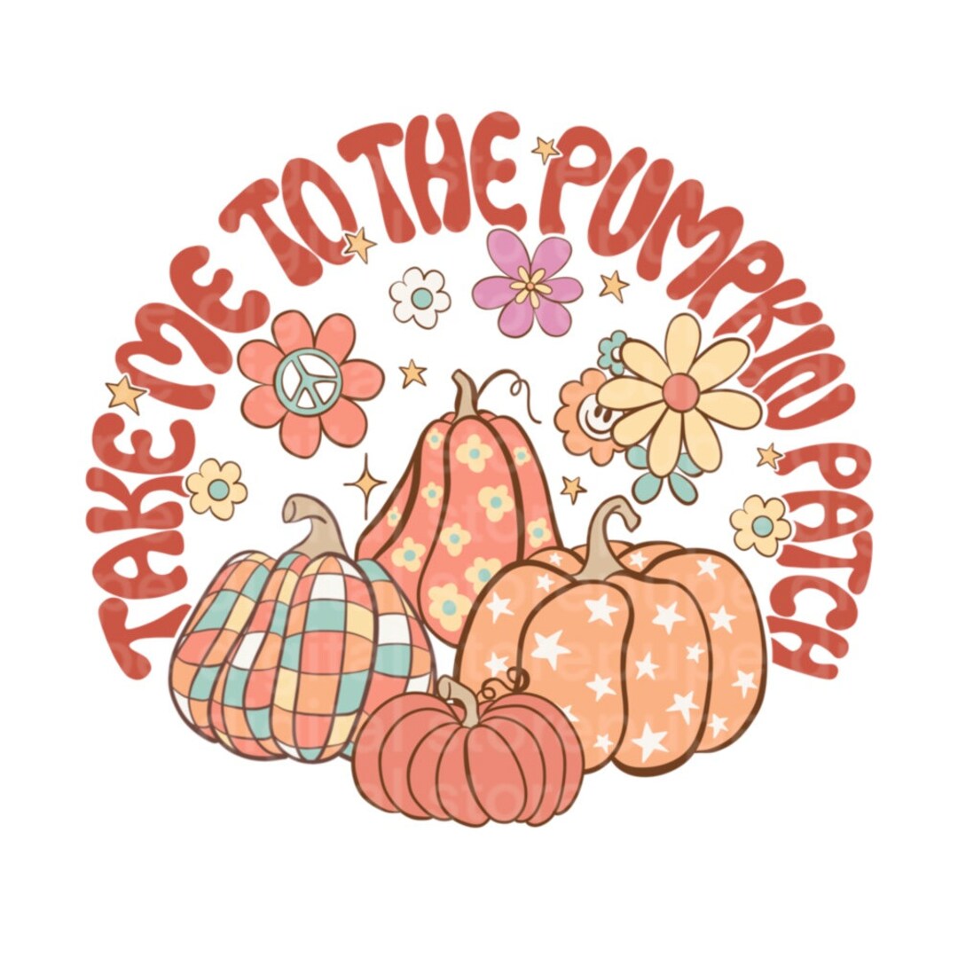 Retro Halloween Png, Groovy Fall Png, Flower Shirt Png, Take Me to the ...