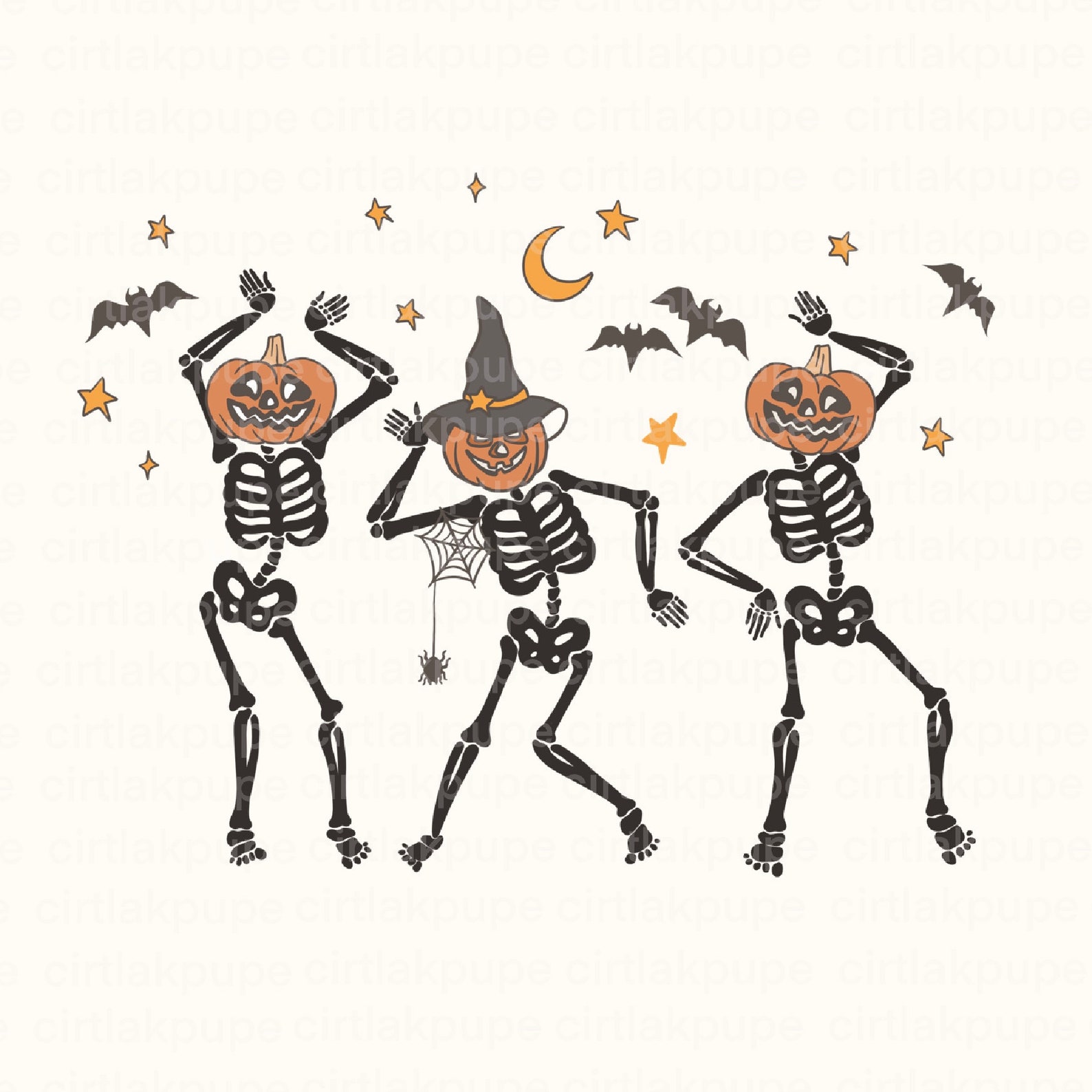 Skeleton Halloween PNG Retro Dancing Skeleton Png Funny - Etsy