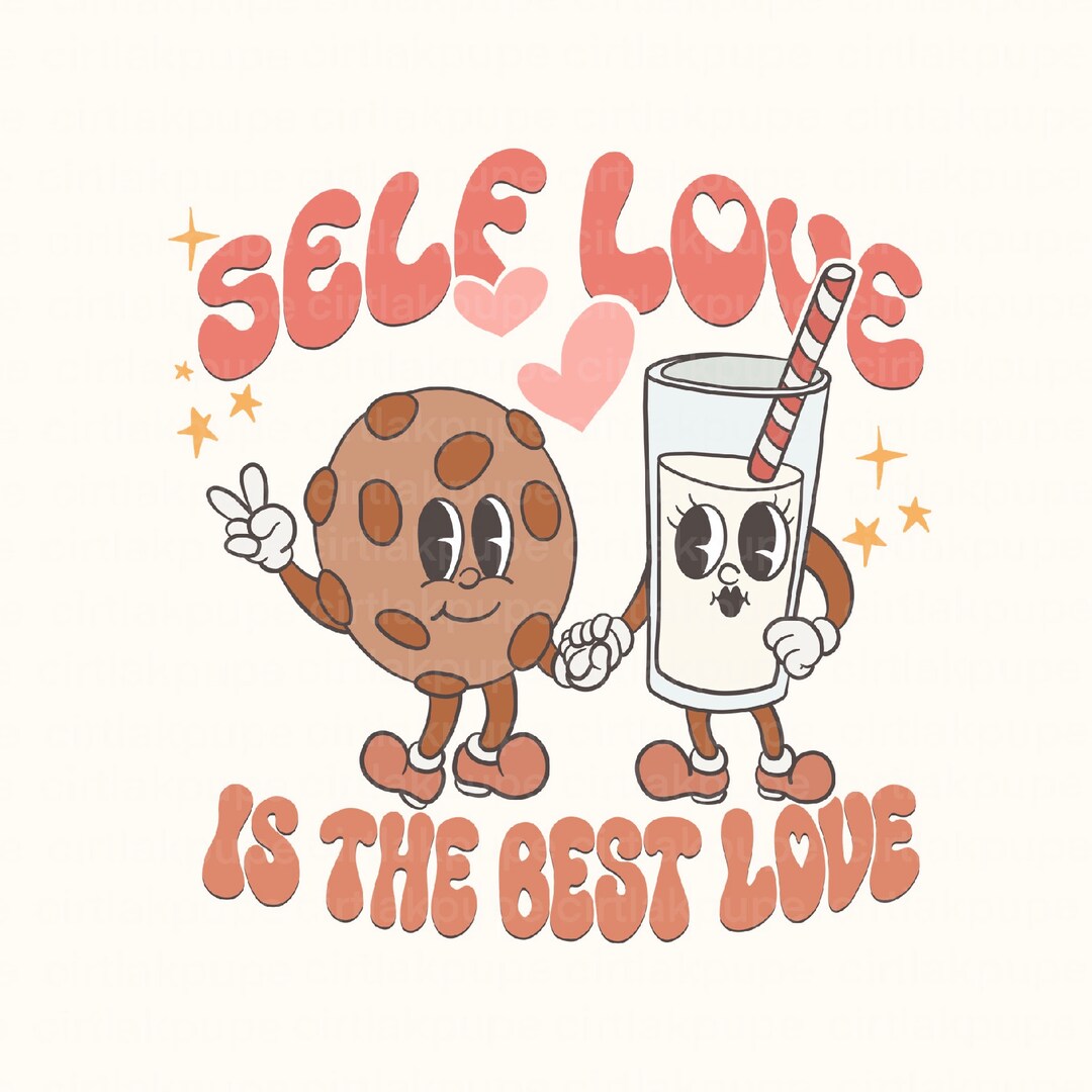 Groovy Valentines Day Png, Self Love Png Shirt, Retro Valentines Png ...