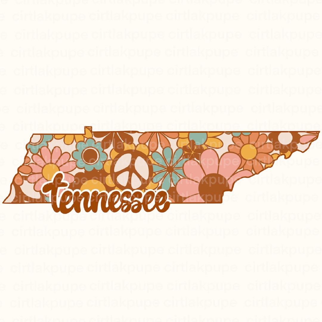 Retro Tennessee Popular Png, Tennessee State Printable, TN Clipart ...
