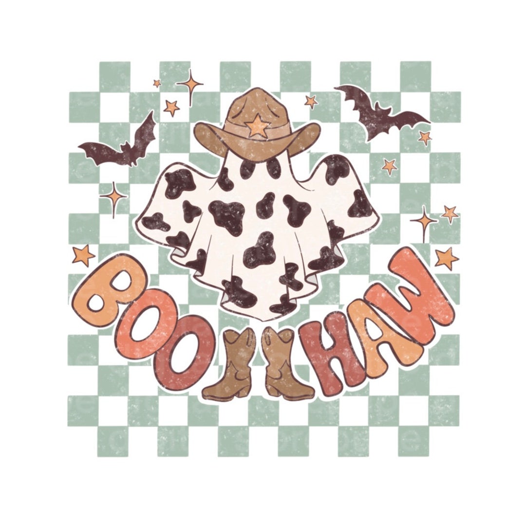 Boo Haw PNG, Western Png, Retro Western Png, Retro Halloween Png ...