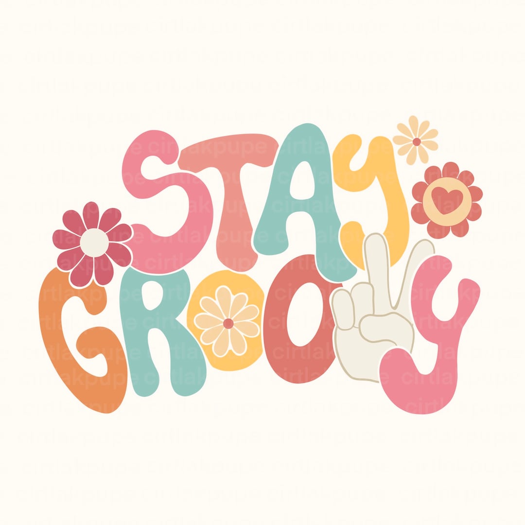 Stay Groovy Png, Retro Groovy Png, Hippie Flower Png, Boho Png - Groovy ...