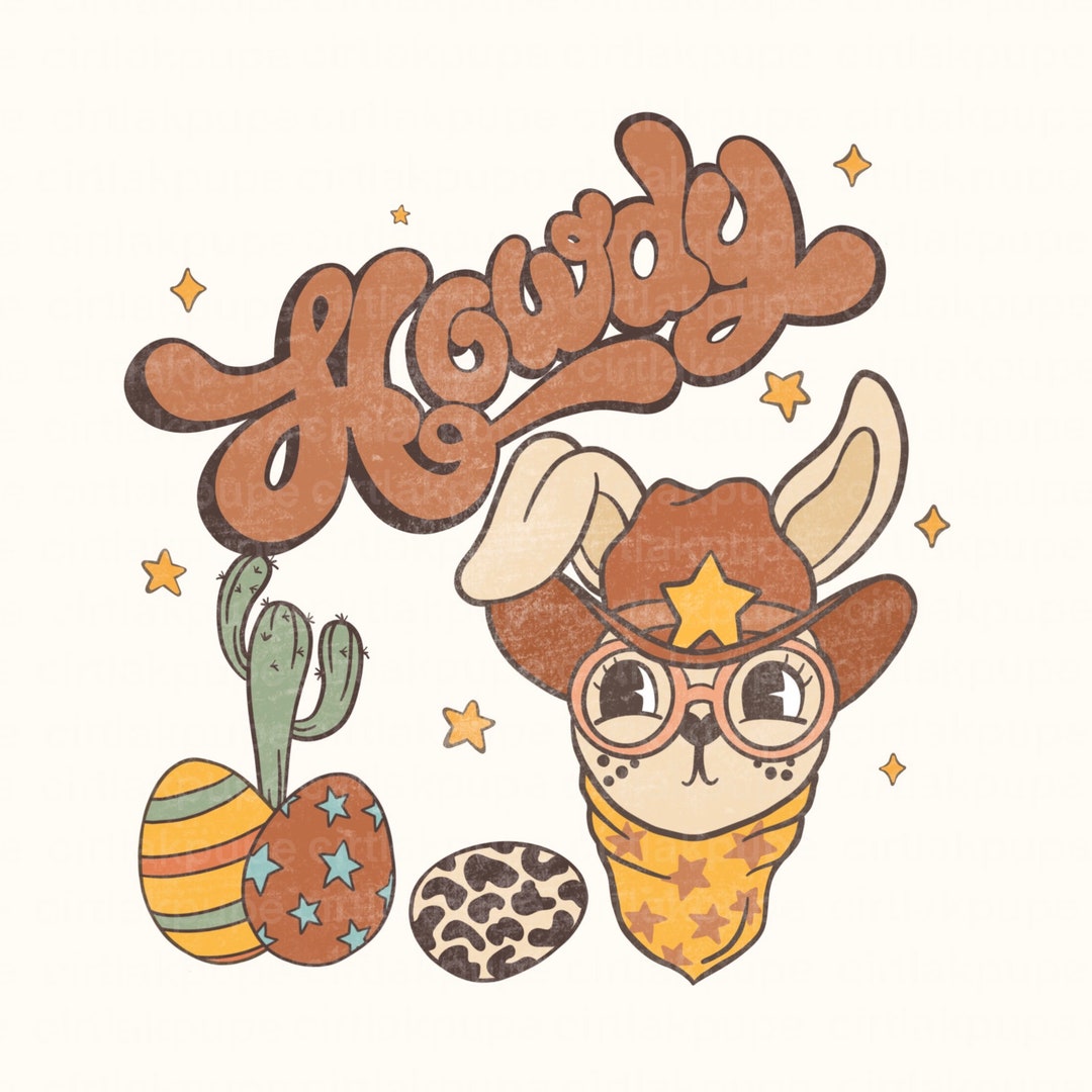 Western Easter Png, Easter Png, Howdy Peeps Png, Boho Western Cowboy ...