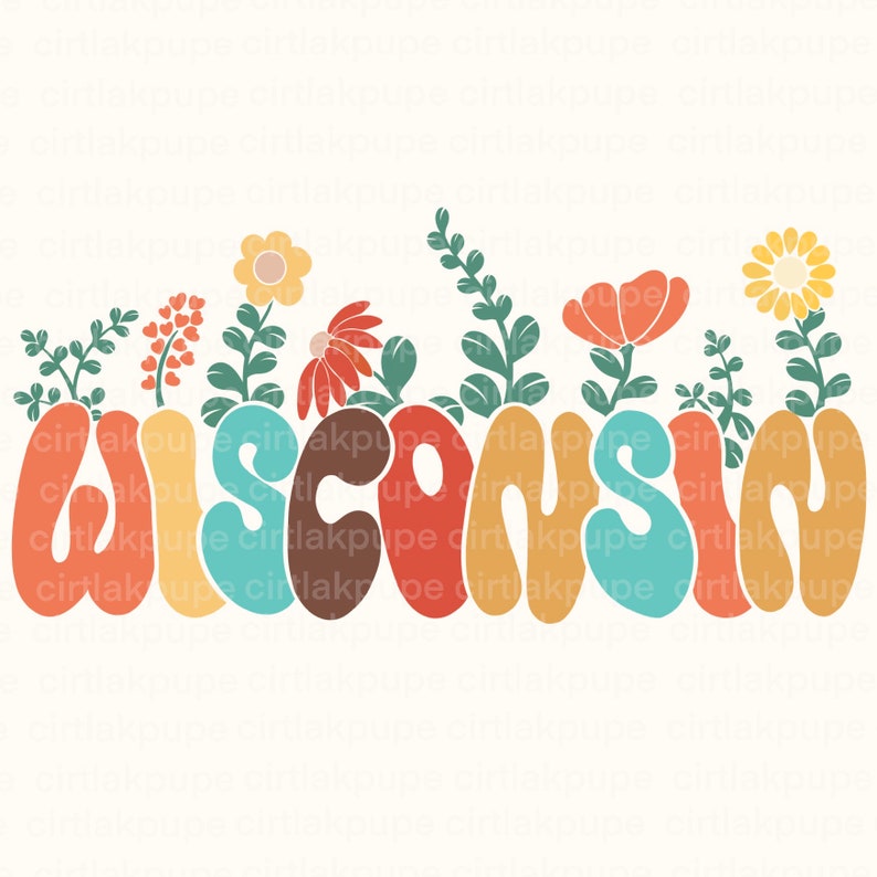 Retro Wisconsin Popular Png Wisconsin State Digital Download - Etsy