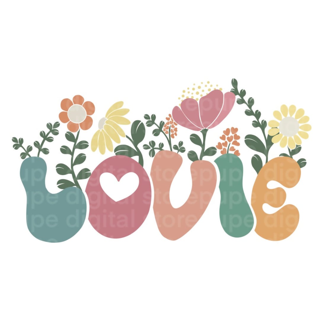 Lovie Png, Mothers Day Png, Valentine Day Png, Lovie Shirt Png, Groovy ...