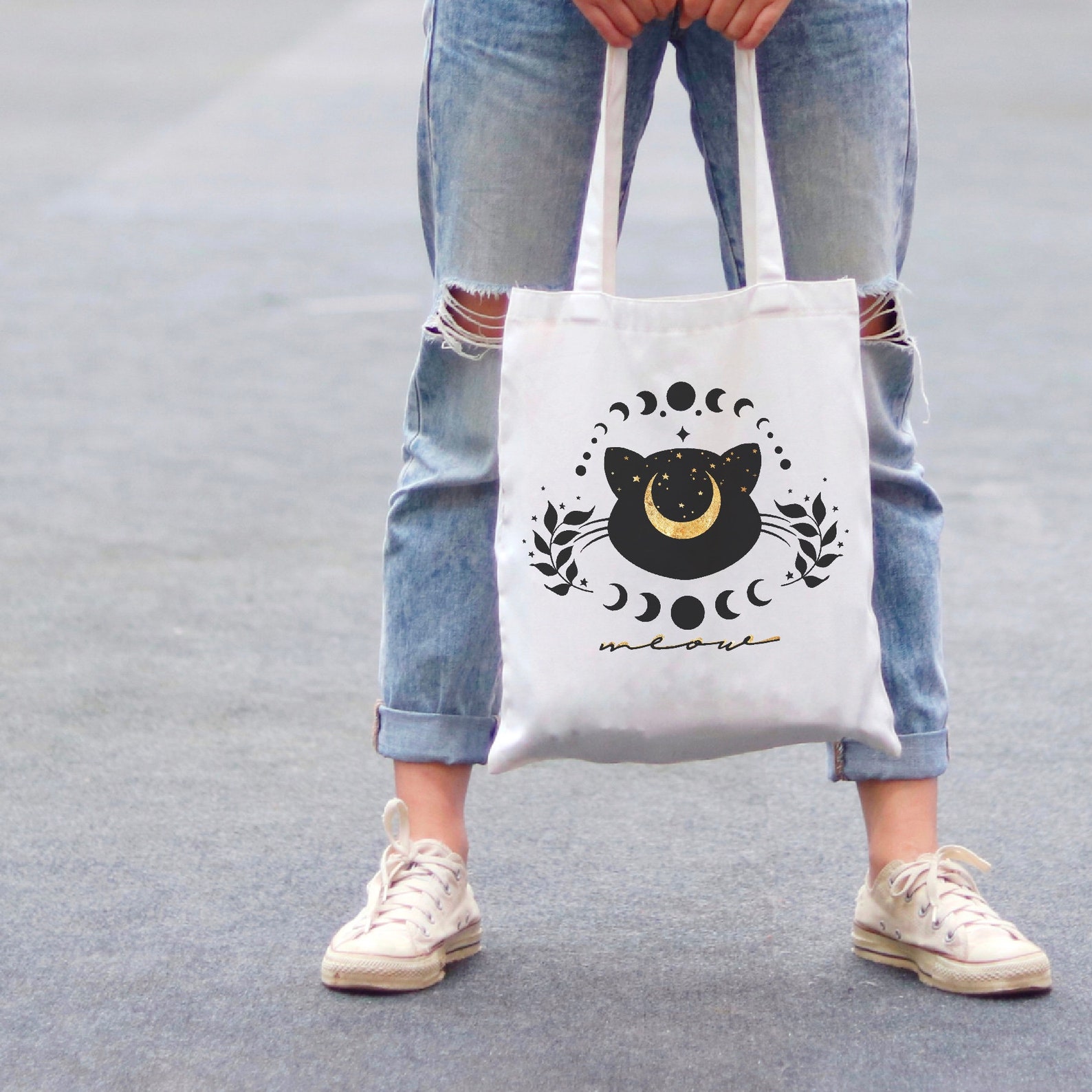 Celestial Black Cat Mom Shirt Png Sublimation No Svg Meow | Etsy