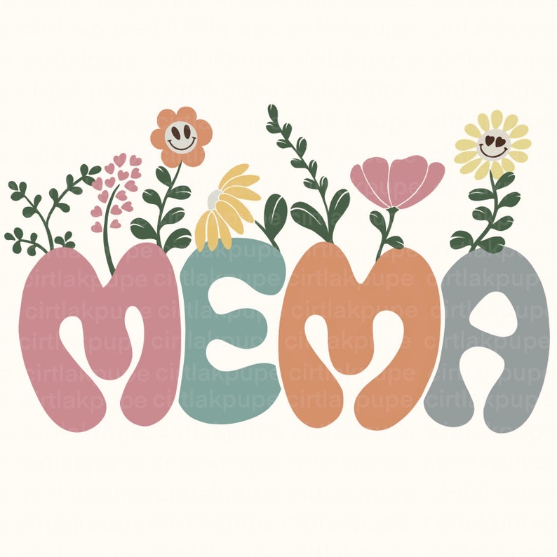 Mema Shirt Png for Grandma Gift for Mother's Day Best - Etsy