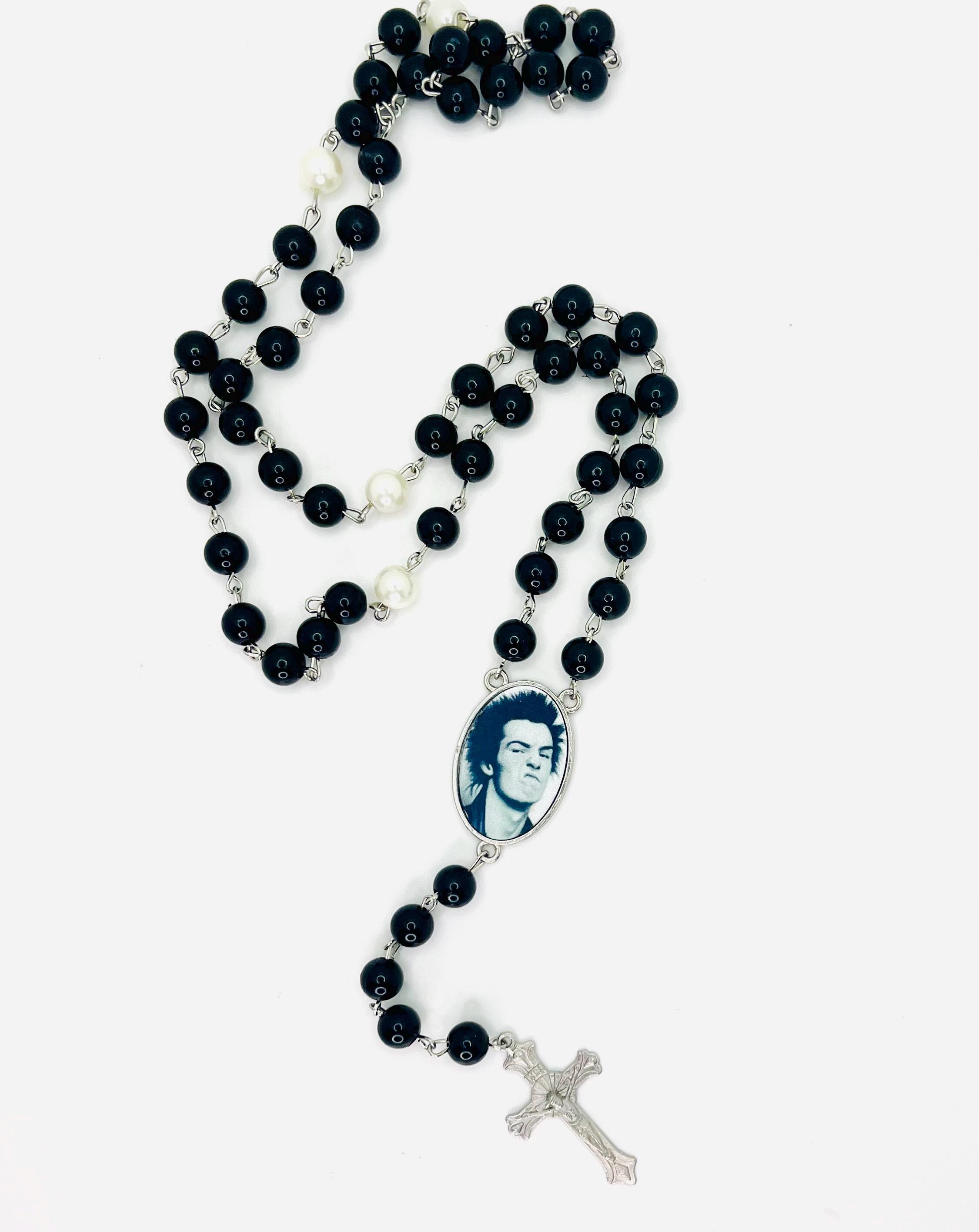 Sid Vicious Punk Rock Rosary Necklace Emo Punk Goth Edgy - Etsy
