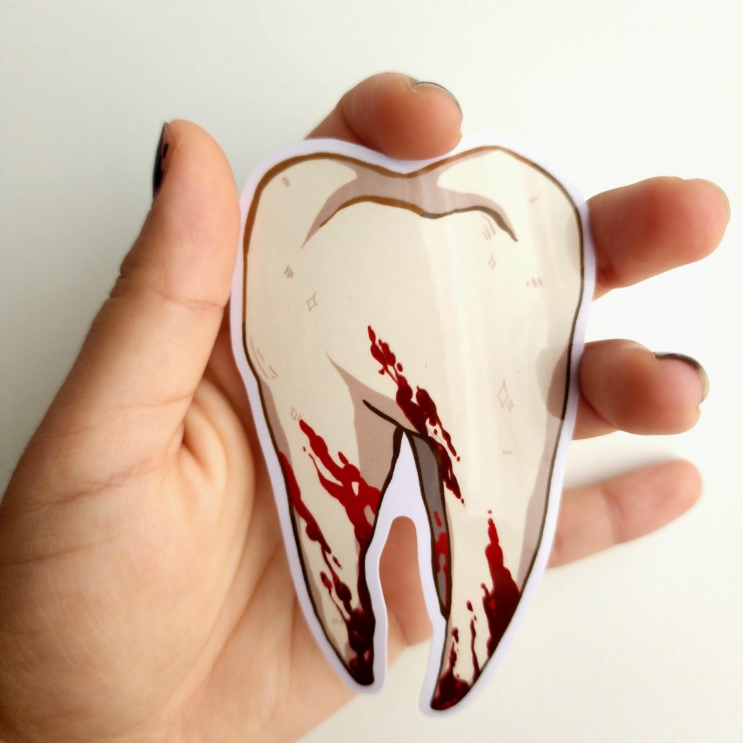 Cavity Tooth //vinyl Sticker// 4in Waterproof/weatherproof - Etsy