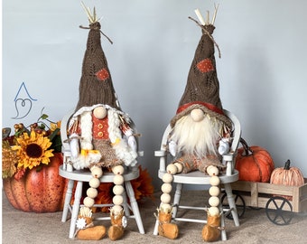 Fall Scarecrow Gnome - Etsy