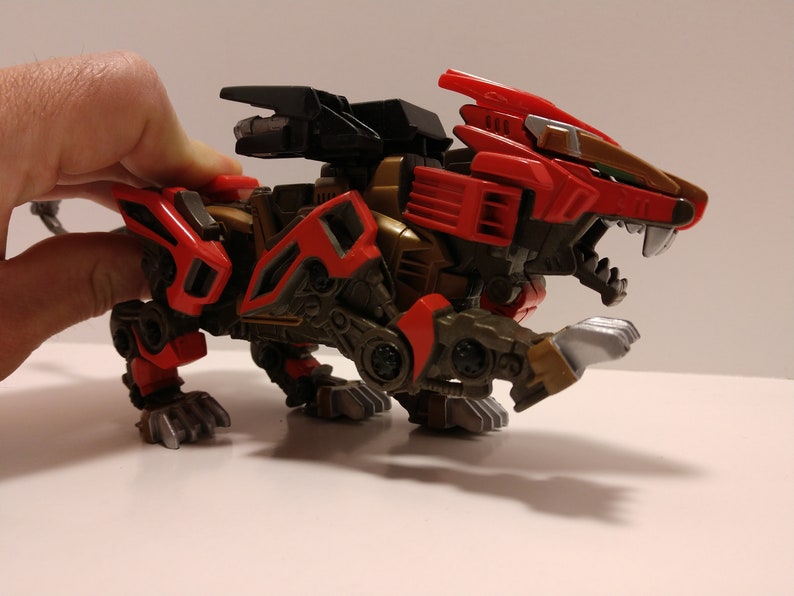 Zoids Action Figure Liger Zero X Red Liger With Jet Pack 2002 Tomy ...