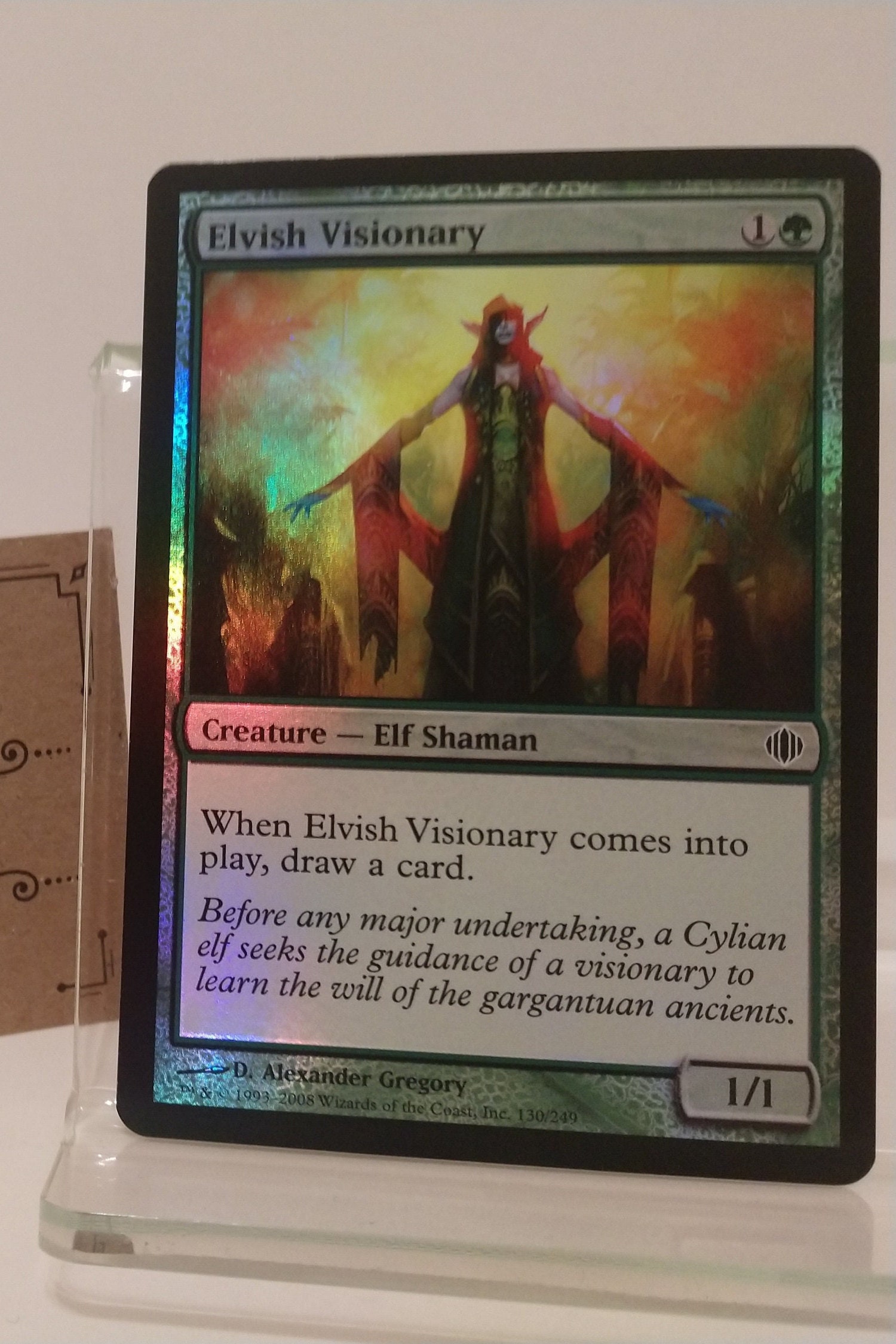 Magic the Gathering Card " Elvish Visionary" Holofoil Used Very Good ...
