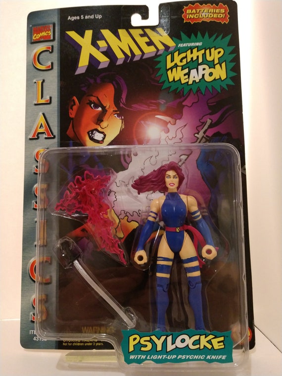 X-men Psylocke Action Figure With Light-up Psychic Knife Toy - Etsy