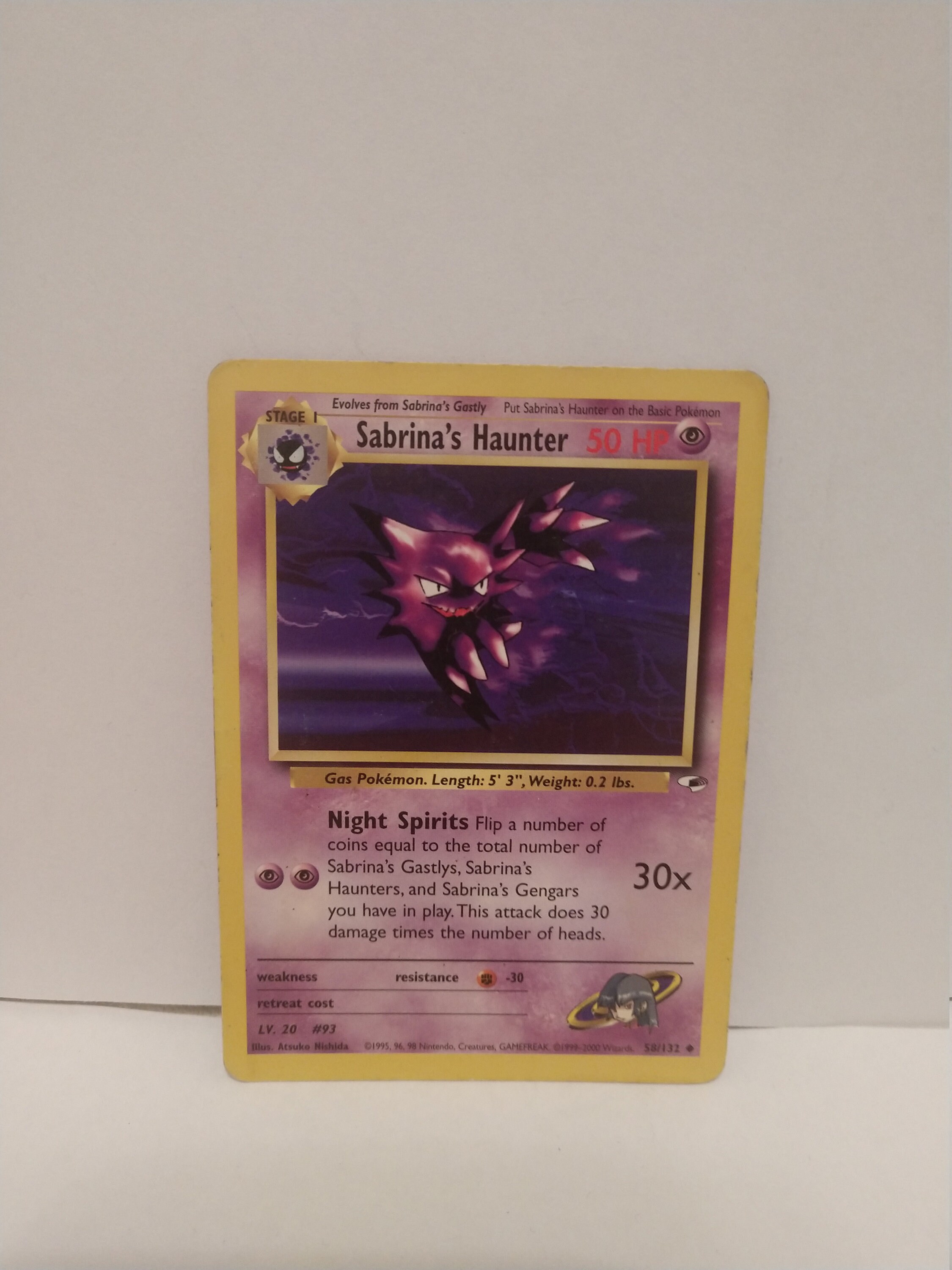 Pokemon Card Sabrina's Haunter Gym Challenge | Etsy