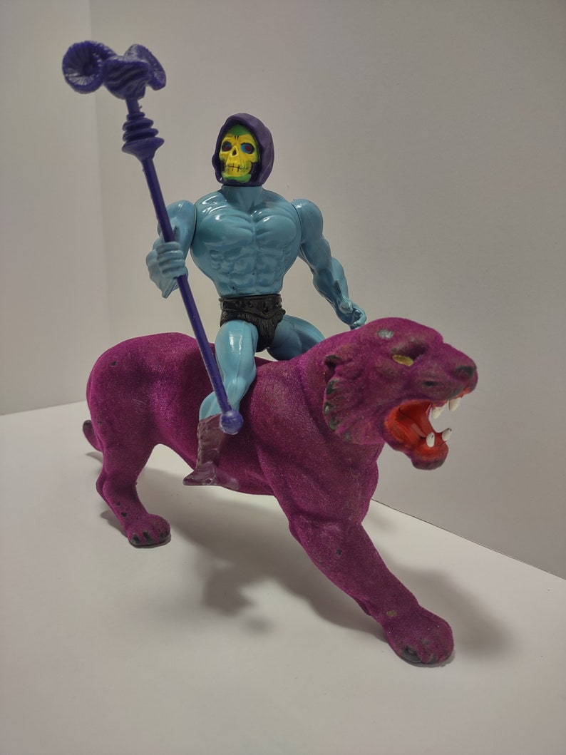 Masters of the Universe Actions Figures Skeletor & Panthor Mattel 1984 ...