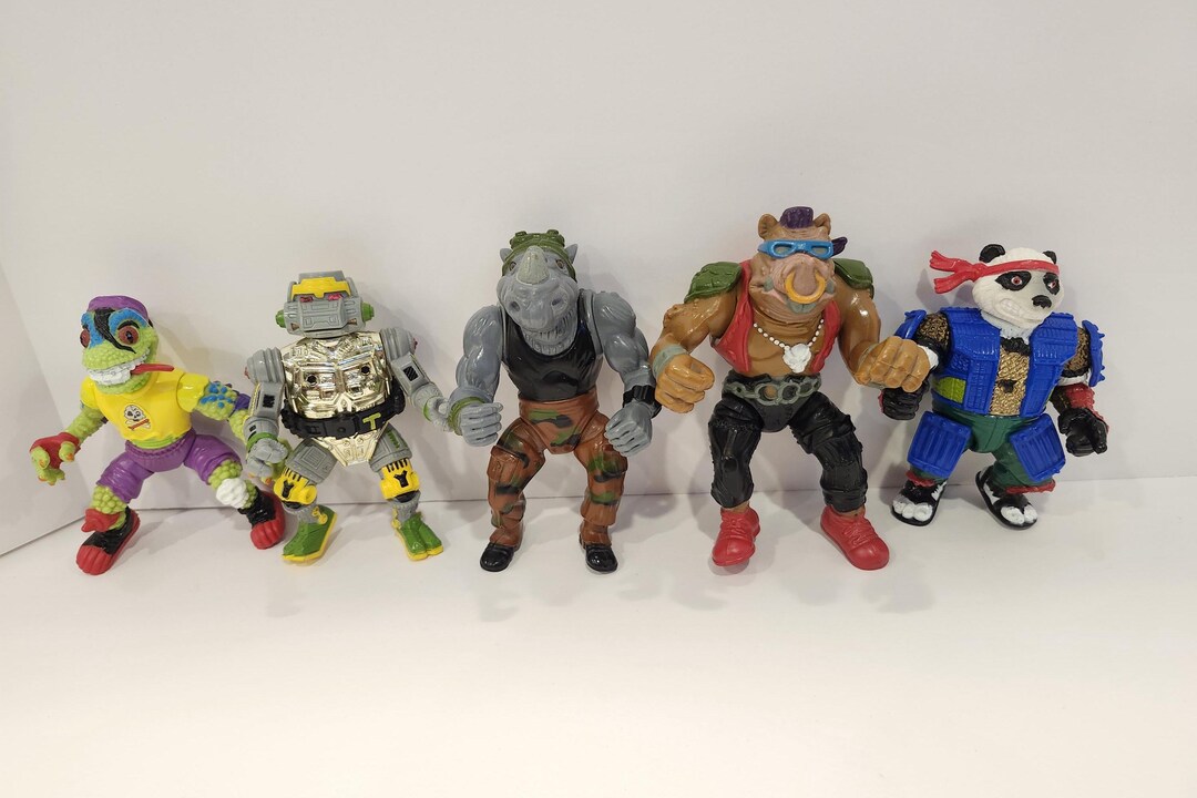 TMNT Vintage Bad Guys & Friends Action Figure Lot Used Fair to Good ...