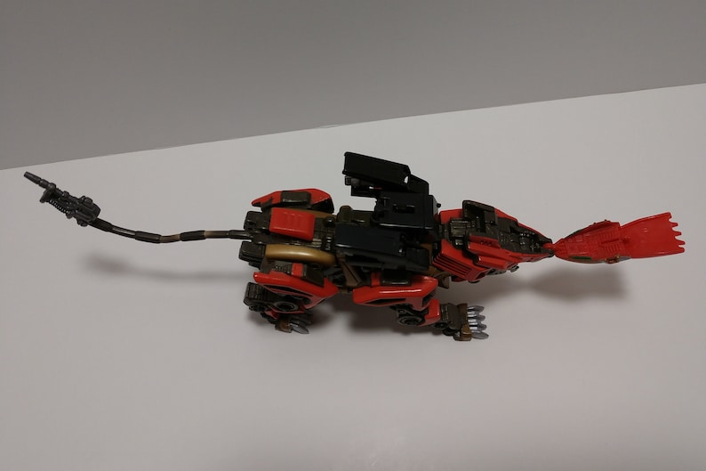 Zoids Action Figure Liger Zero X Red Liger With Jet Pack 2002 Tomy Hasbro Used Good Condition