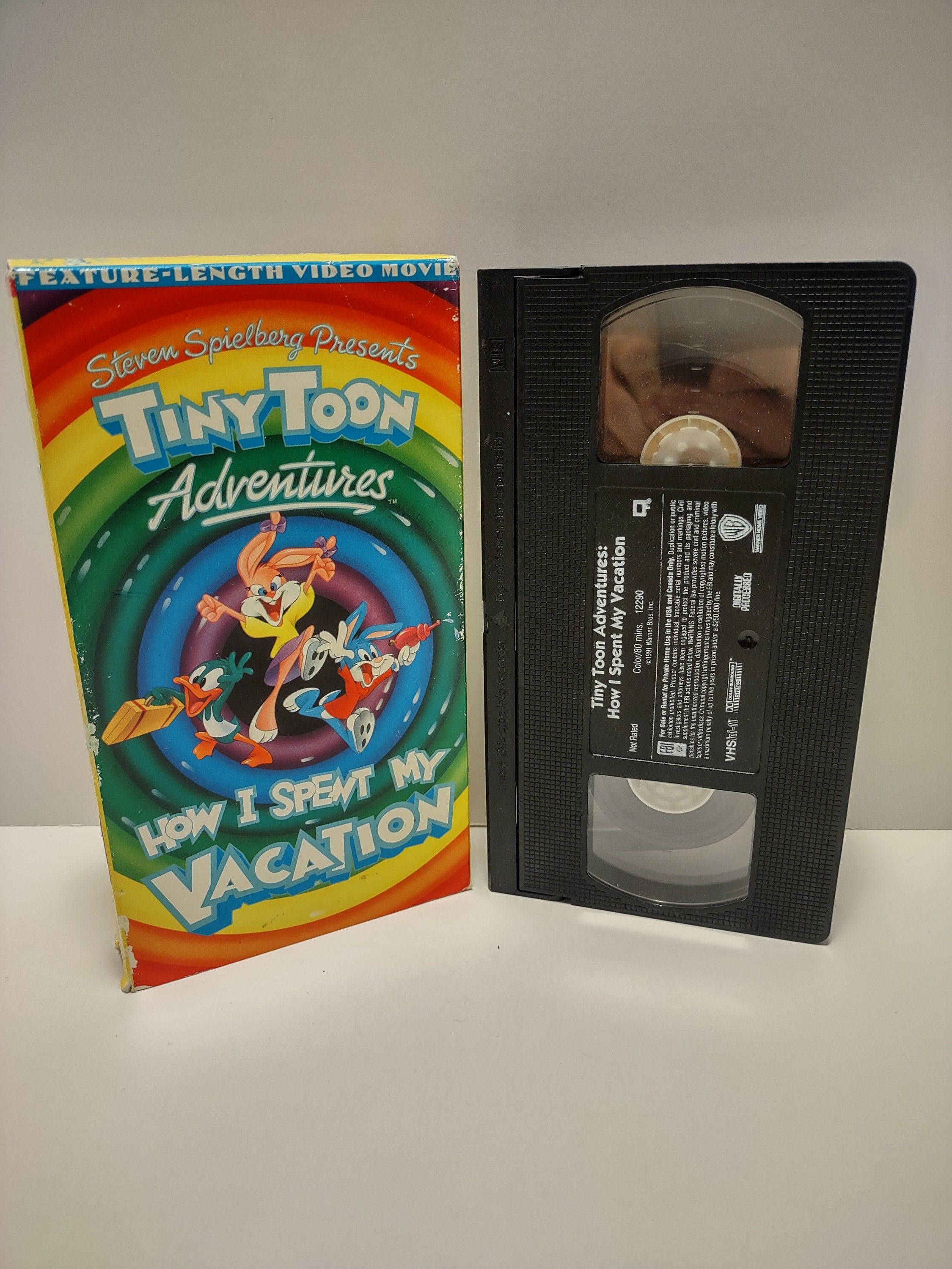 Tiny Toons Adventures How I Spent My Vacation on VHS 1992 Used Retro ...
