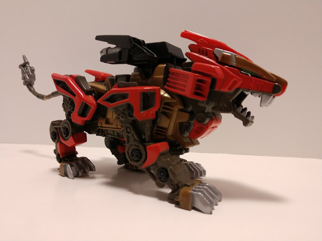 Zoids Action Figure Liger Zero X Red Liger With Jet Pack 2002 Tomy ...
