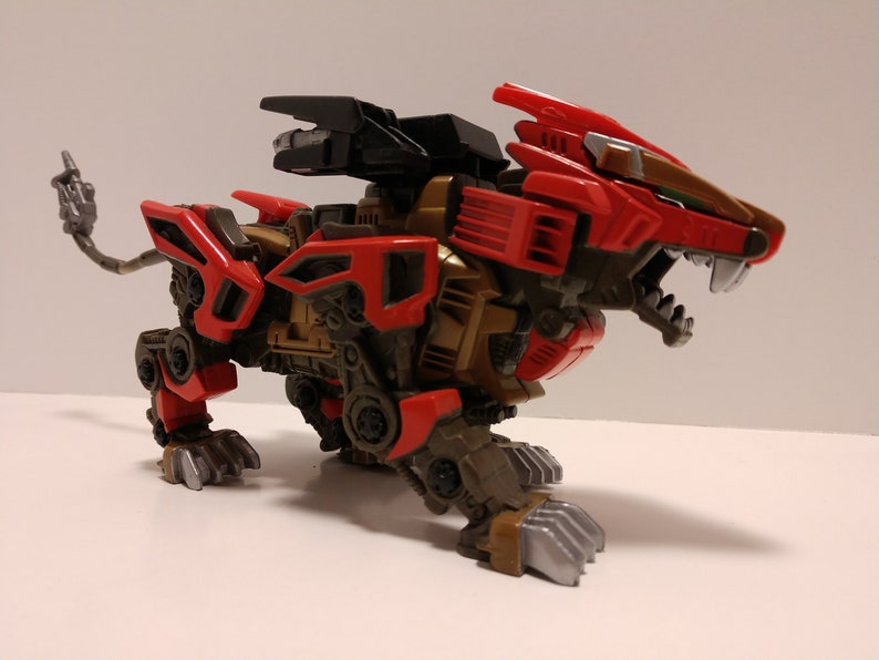 Zoids Action Figure Liger Zero X Red Liger With Jet Pack 2002 Tomy ...