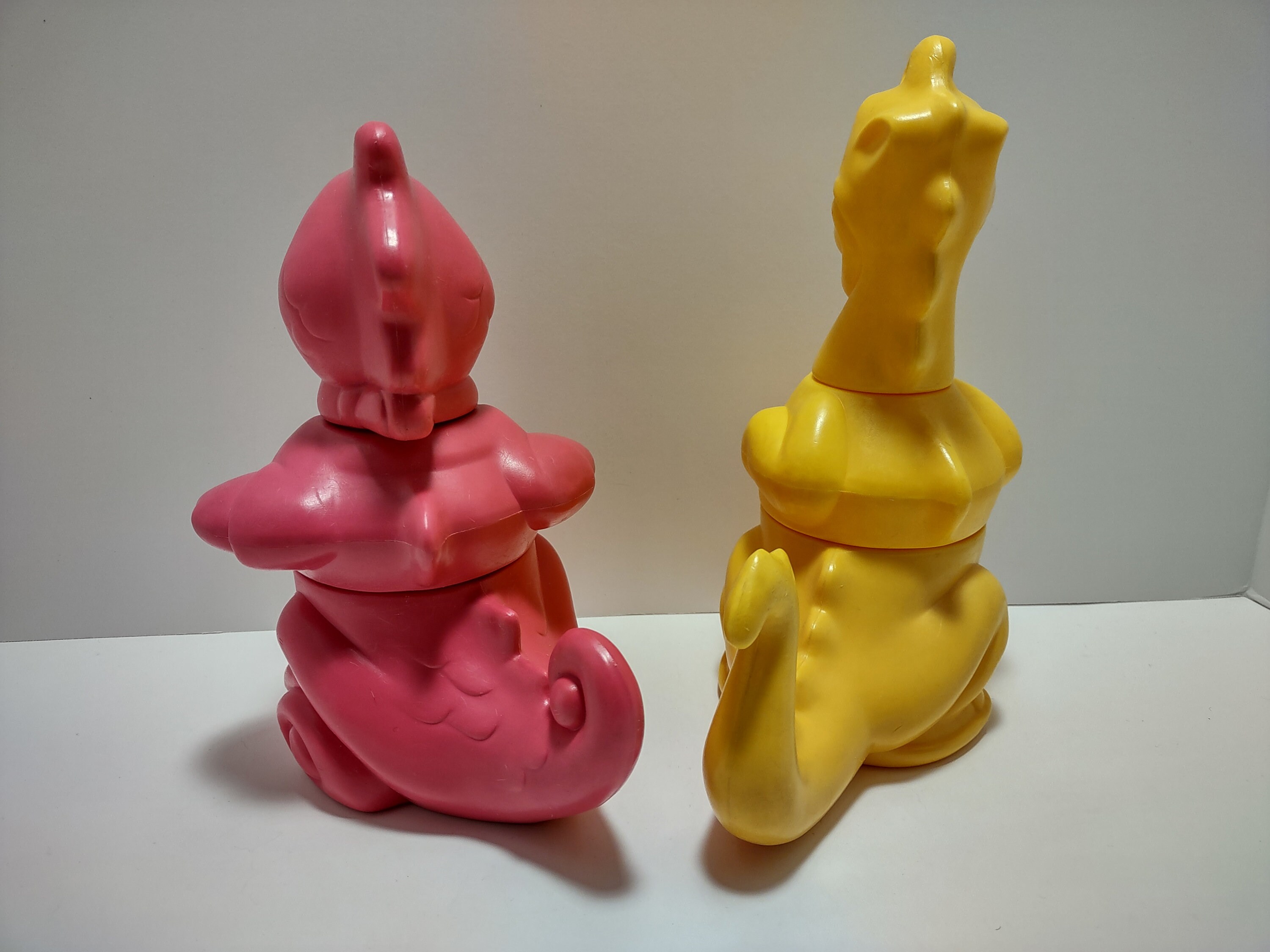 Tuppertoys Vintage Tupperware Dinosaurs Set of 2 Used Fair to Good ...