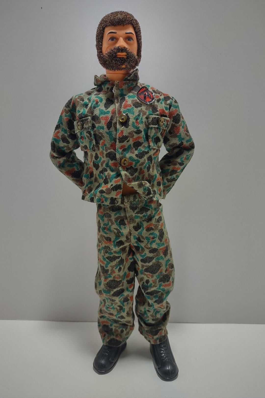 GI Joe 1964 Action Figure Vintage With Flocked Brown Hair & - Etsy
