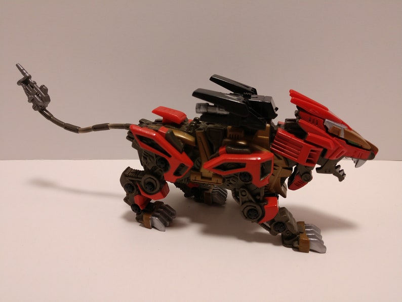 Zoids Action Figure Liger Zero X Red Liger With Jet Pack 2002 Tomy ...