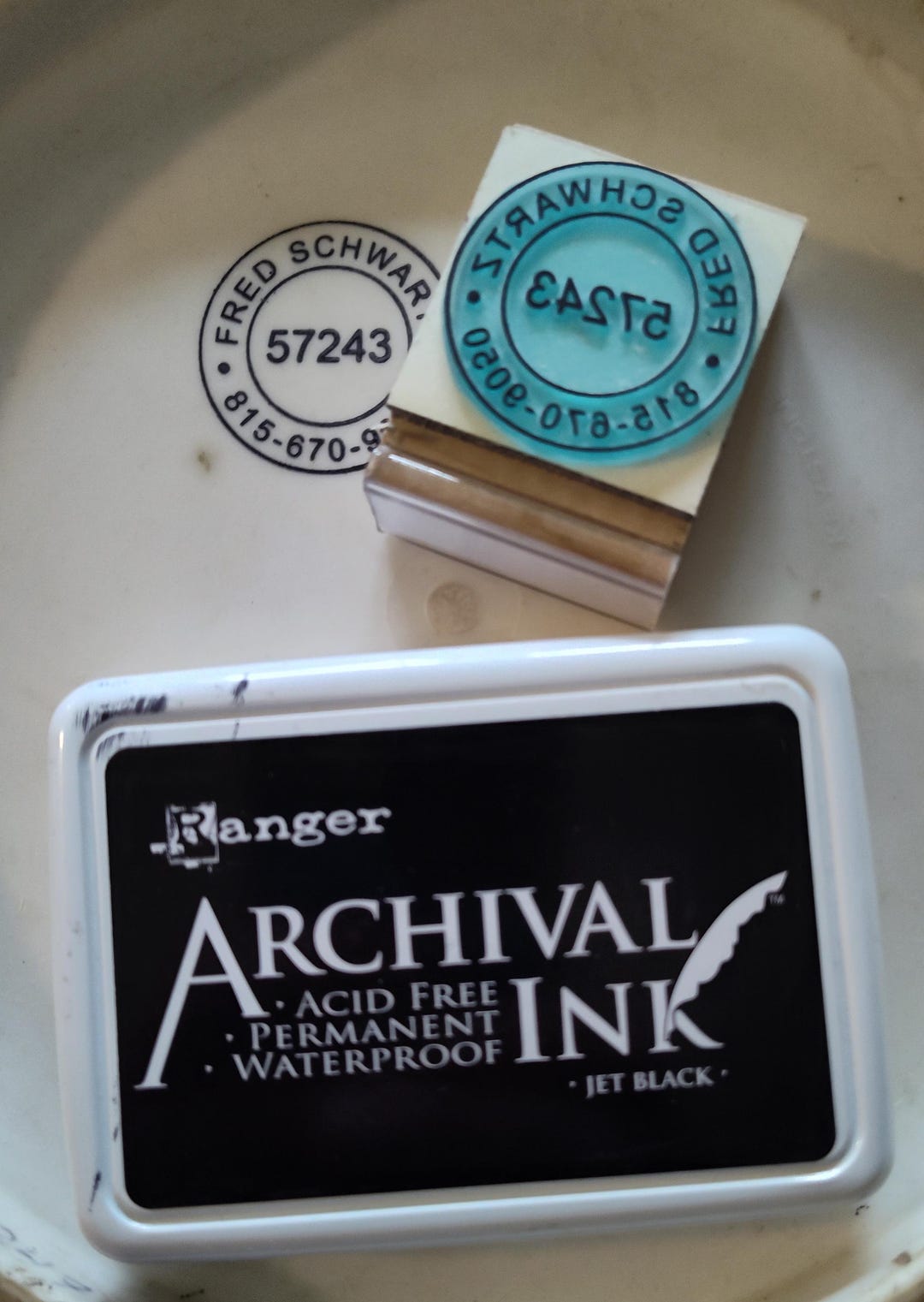 Disc Golf Rubber Stamp Personalized With Your Name, Phone & PDGA ...