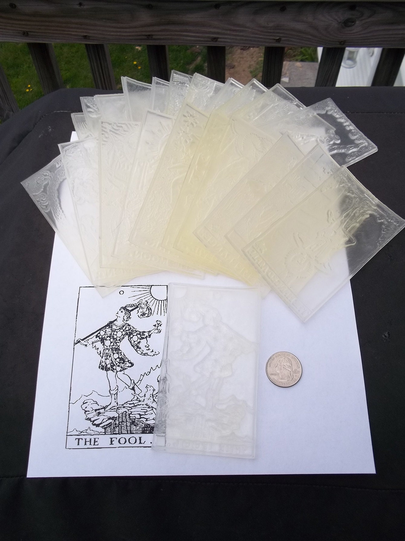 Set of 22 UM Full Size Trumps Tarot Card Rubber Stamps by Amazing Arts ...