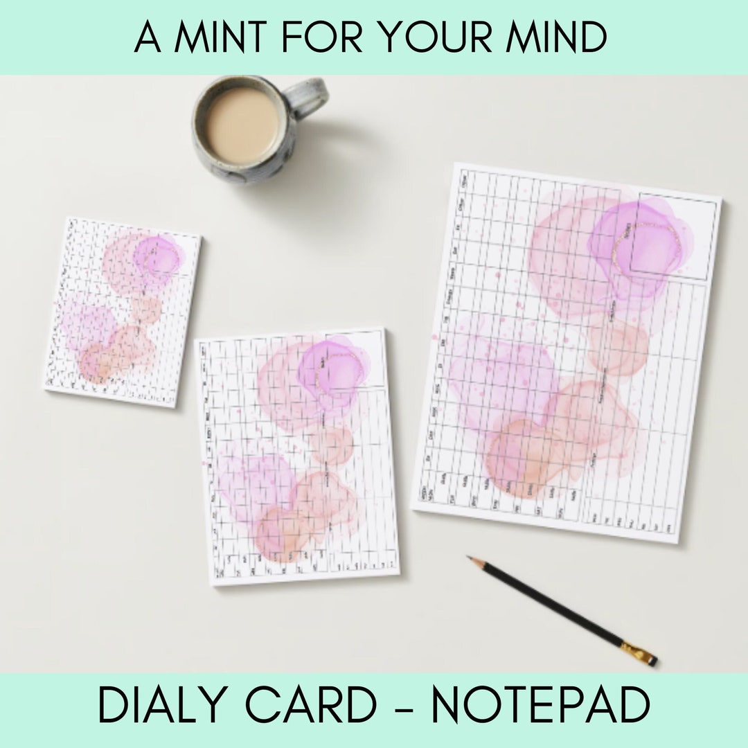 DBT Diary Cards Notepad, Therapy Tools for Self-care, Anxiety ...